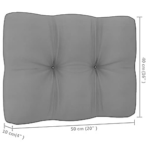 imasay Pallet Sofa Cushion Gray 19.7"x15.7"x3.9"