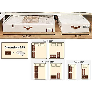 StorageWorks Underbed Storage Box Metal Storage Baskets For Shelves With Frame