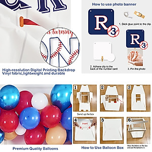 YSHMFEUX Baseball 1st Birthday Party Decorations Supplies, Rookie of The Year 1st Birthday Decorations, 1st Birthday Party Supplies for Boys, 1st Birthday Boy Decorations