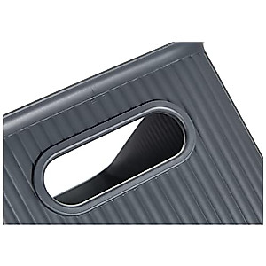 TATAY Baobab Multi-purpose Storage Basket Medium with Capacity for 5 Litres, Grey Anthracite, 18.1 x 27.2 x 13