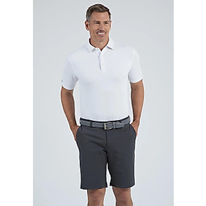 IBKUL Men's Athleisure Wear Sun Protective UPF 50+ Icefil Cooling Tech Short Sleeve Polo 94199 Peri Solid S