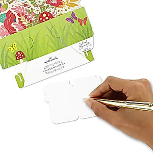 Hallmark Paper Wonder Pop Up Card for Birthday, Thinking of You, Congrats, or Any Occasion (Flowers and Butterflies)