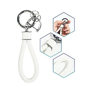 Zlirfy Smart Remote Key Fob Cover,Key Covers for Car Keys with Leather Keychain,Car Cover,Soft TPU Case Protection,Car Keychain Holder Most Model of Cars (for Honda a) 662QCYST002