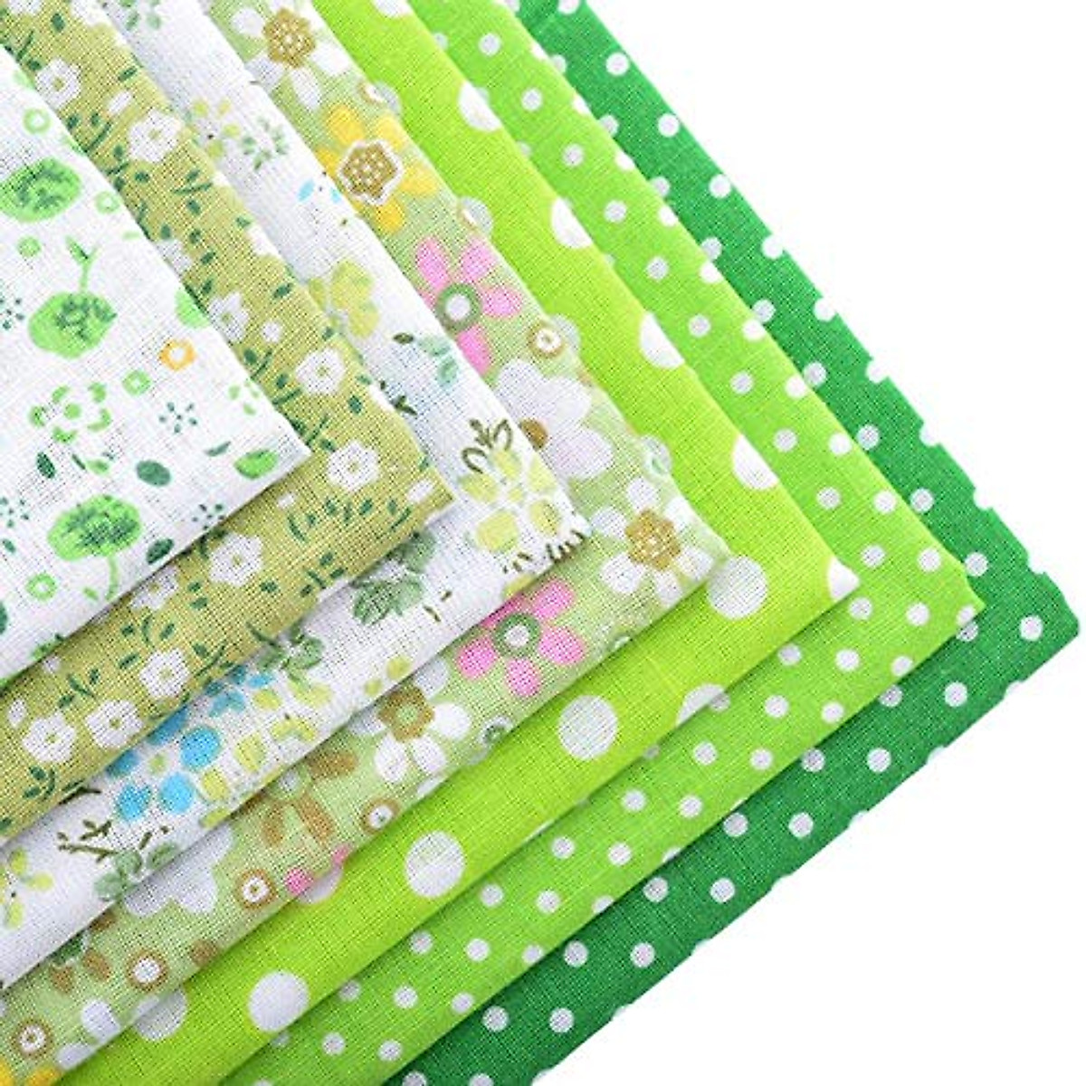 42pcs 9.8" x 9.8" Floral Printed top Cotton Fabric Bundle Squares Quilting Sewing Patchwork Cloths DIY Scrapbooking Art&Craft