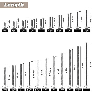 Glvaner (8 Sets) 5/16-18 x 2-1/2" Stainless Steel Carriage Bolts Screws Round Head Square Neck and Hex Nuts & Flat Washers 304 Stainless Steel 18-8 Full Thread Coverage