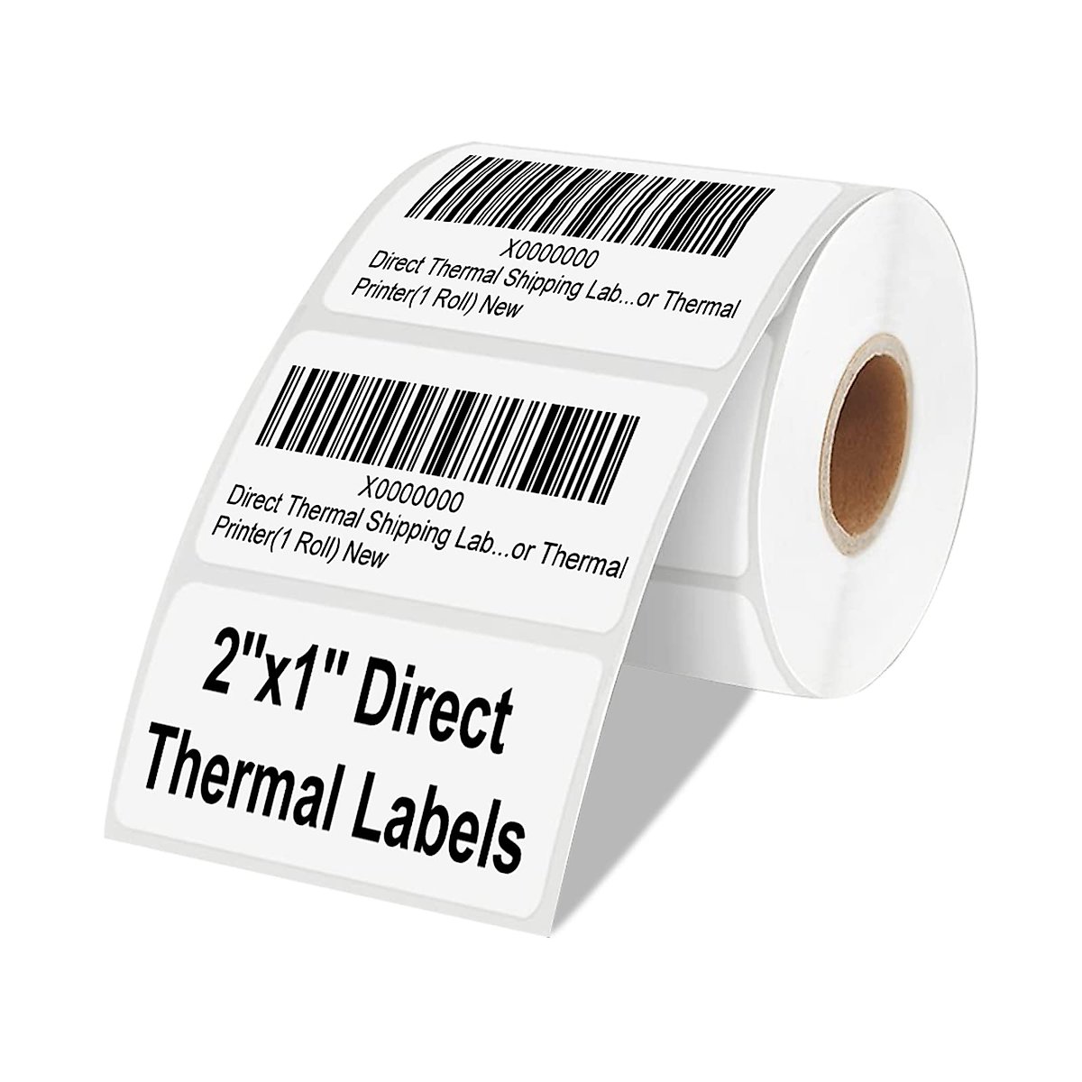 Tapsin 2" X 1” Direct Thermal Labels - Address Labels Compatible with Roll & Zebra Desktop Label Printers for Shipping Address Mailing Barcode Labels (1000 Labels/Roll, 1 Roll)