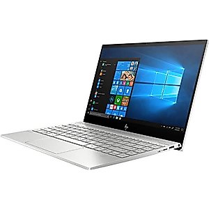 HP Envy Laptop, 13.3" Full HD Screen, Intel Core i5-8265U Quad-Core Processor, 8GB RAM, 256GB SSD, Wi-Fi, Bluetooth, Webcam, Backlit Keyboard, Fingerprint Reader, Windows 10, Silver (Non-Touchscreen)