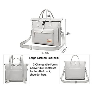 Wxnow Backpack Purse for Men/Women,Stylish College Daypack Casual Handbag Multi-Functional Travel Rucksack for 15.6 Inch Laptop, Black