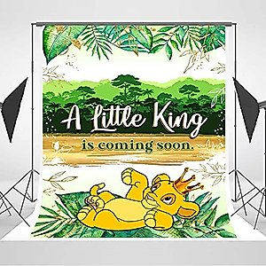 SIMILAR A Little King is On His Way 3x5ft African Jungle Forest Wild Baby Shower Banner for Party Welcome Lion King Simba Background
