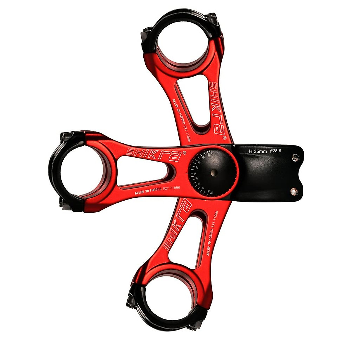 Bicycle Stem Mountain Bike Handlebar Height Adjuster Adjustable Angle Riser Bicycle Accessories 31.8x90/110/145mm Adjustable Stem for MTB,Road Bike,Cycling (31.8x145mm)