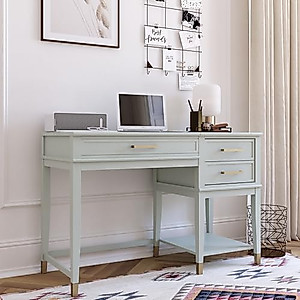 CosmoLiving by Cosmopolitan Westerleigh Lift-Top Computer Desk, Pale Green
