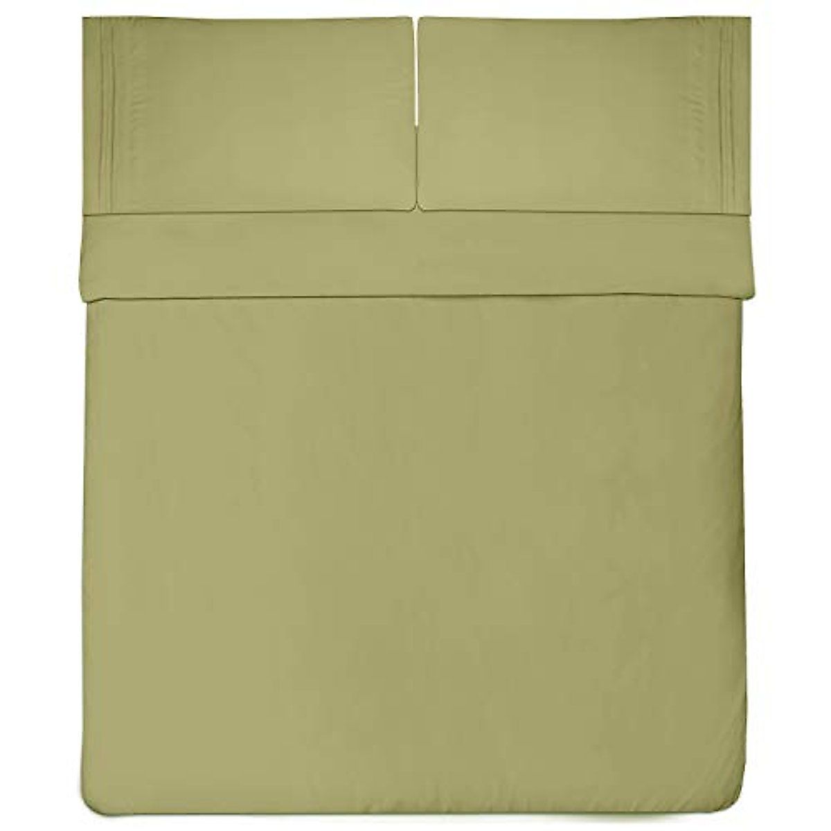 King Size Sheets - Breathable Luxury Bed Sheets with Full Elastic & Secure Corner Straps Built In - 1800 Supreme Collection Extra Soft Deep Pocket Bedding Set, Sheet Set, King, Sage