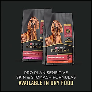Purina Pro Plan Sensitive Skin and Stomach Dog Food Pate, Sensitive Skin and Stomach Salmon and Rice Entree - (12) 13 oz. Cans