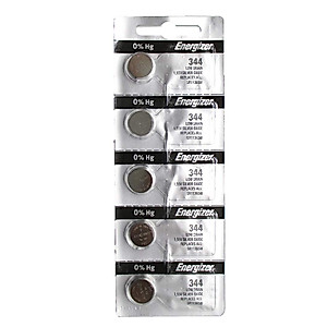Energizer Batteries 344 / 350 (SR1136W, SR1136SW) Silver Oxide Watch Battery. On Tear Strip