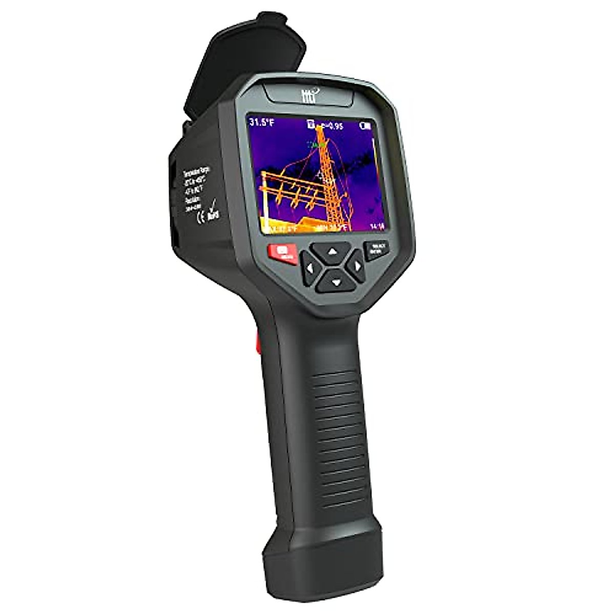 Hti-Xintai 384 X 288 Resolution Thermal Camera Imager with 3.5” TFT Display Screen, Infrared Imaging Camera with WiFi, Built-in 8GB Digital Storage and Adjustable Focus Thermal Camera with 25HZ