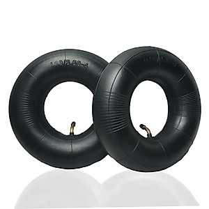 2Pcs 4.10/3.50-4" Inner Tube Tire Replacement with TR-87 Bent Valve Stem, Replacement Lawn Mower Tire Tubes,Wheelbarrow Tires,for Hand Truck tires,Tractor, Garden Carts, Mowers,Wagon,and More