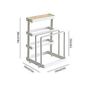 ZH1 Household Multifunctional Cutting Board Rack, Kitchen Storage Knife Rack, Bottom Non-Slip Design, Can Put Knives, Pot Covers, Cutting Boards.