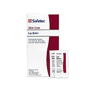 Safetec Lip Balm 53123 Pomegranate Flavored, One color, 144 Count