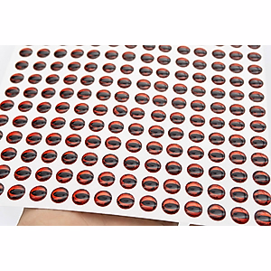 HTHYLURE Fishing Lure 3D Frog Eye Red Eye 3D Cat Eye 3D Snake Eye Lure Eyes Making Fly Tying Fake Fish Eyes DIY Lifelike Realistic Artificial Holographic Fake Eyes 5MM-500PCS