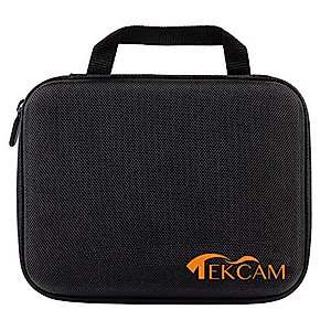 TEKCAM Action Camera Carrying Case Protective Storage Bag Compatible with Gopro Hero 11 10 9 8 7/AKASO EK7000/Brave 4/Brave 7 LE/Brave 8/APEMAN/Campark/Crosstour/Dragon Touch Action Camera (Medium)