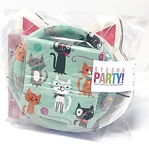 Kitty Cat Birthday Party Supplies - Plates Napkins Banner Bundle (49 Piece)