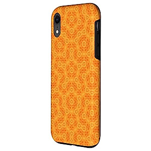 iPhone XR Abstract Geometric Cute Cool Fun Pattern Orange Yellow Case