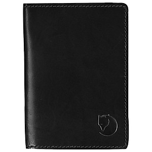 Fjallraven F77363550 Leather Passport Cover Black