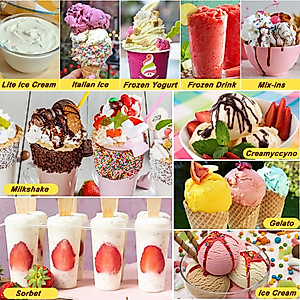 Advantez Replacement For Ninja Creami Deluxe Pints and Lids-4 Pack, 24oz Reusable Ice Cream Containers Dishwasher Safe, Compatible With NC501 NC500 Series 11-In-1 Ninja Ice Cream Maker