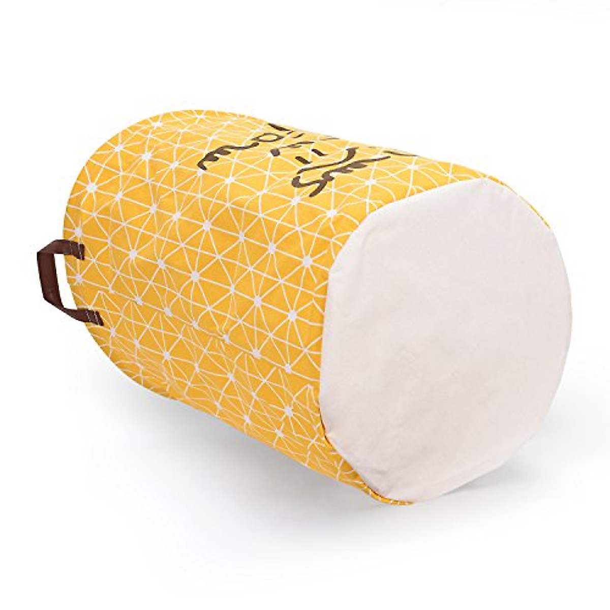 QEESTARS Heavy Duty Durable Canvas Storage Laundry Hamper Basket Large Foldable Toys Clothing Organizer Closet Storage Bin Bag