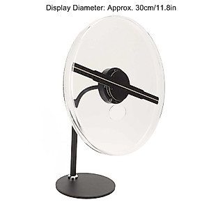 Holographic Advertising Display Fan 3D Fan Holographic Fan Display Air Fan Video Projector 256 Tabletop 176 LED Beads Led Fan 3D Hologram Projector for Shopping Mall Store Shop Bar (US Plug)