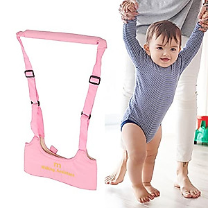 FILFEEL Baby Walker Baby Walking Harness Adjustable Handheld Kids Walker Helper Walking Learning Helper for Toddler 8-20 Months(Pink)