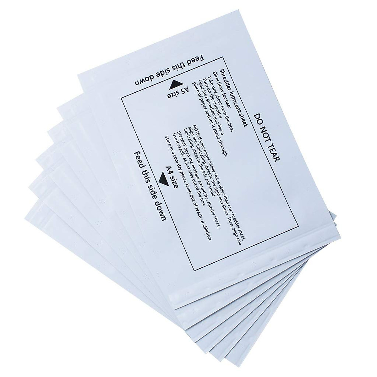 laffeya Paper Shredder Sharpening & Lubricant Sheets & Shredder Cleaning Sheets (12 Pack)