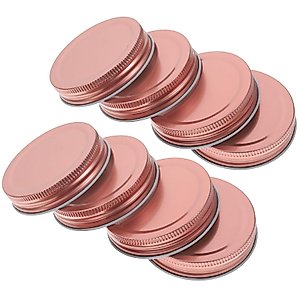 BESTonZON 12pcs Sturdy Mason Jar Covers Multipurpose Reusable Canning Lids for Leakproof Sealing Convenient Jar Covers for Home Canning and Preservation