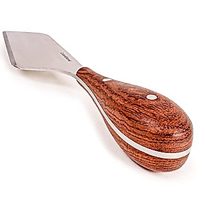 Berghoff Aaron Probyn Stainless Steel Blade 2Pc Provence Hard Cheese Knife 8.25", Soft Cheese Knife 9", Ergonomic Wood Handle, Forged, Sharp, Well Balanced