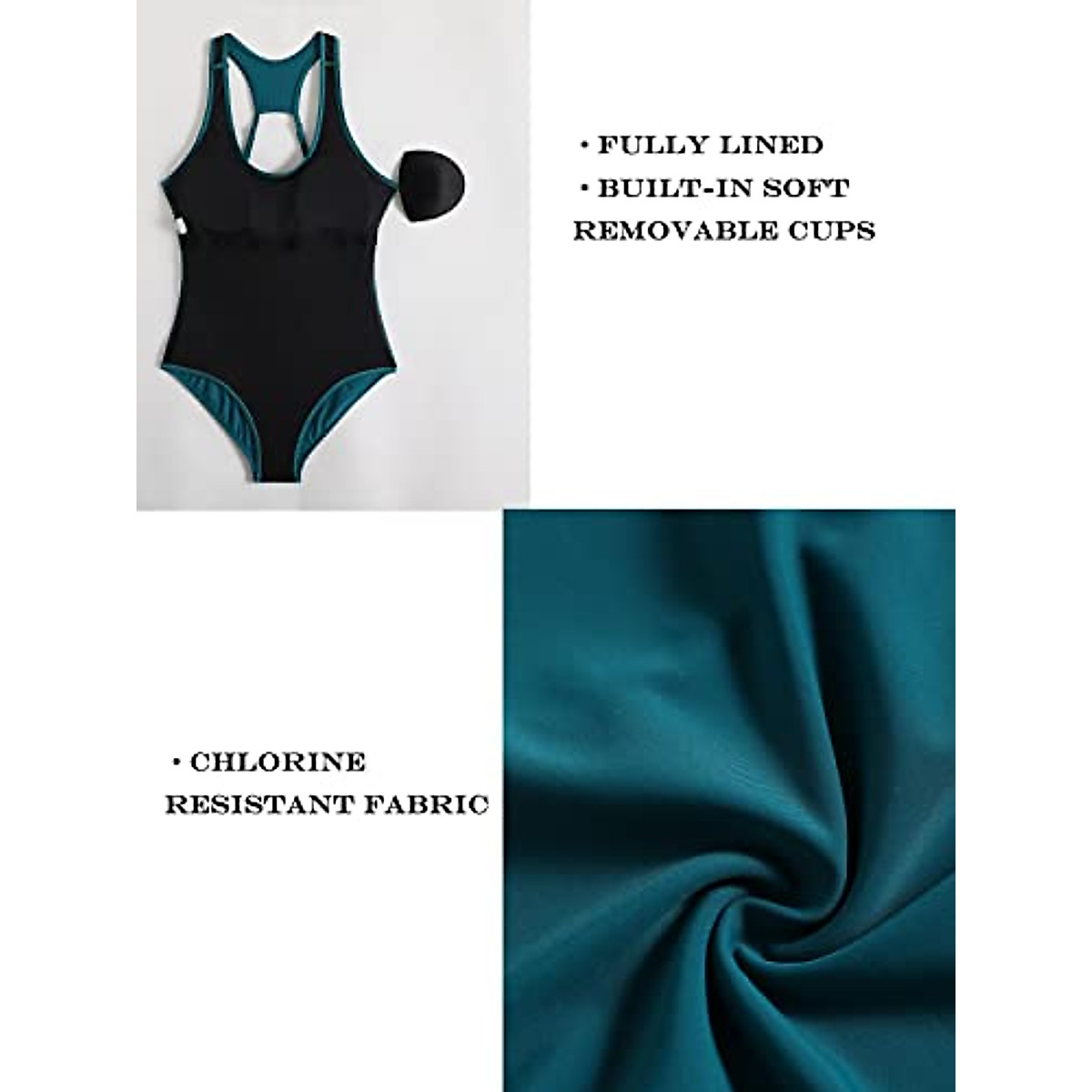 Danga bay Athletic One Piece Swimsuit Women Black Bathing Suits Teens Modest Swimwear Girls Sport Chlorine Resistant Adjustable