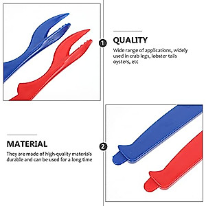 Hemoton Seafood Opener Tools Seafood Opener Tool 6Pcs Seafood Crackers Picks Tools Set Easy Opener Shellfish Sheller Knife for Lobster Crab Prawns Crawfish Shrimp Prawn Crab Tools