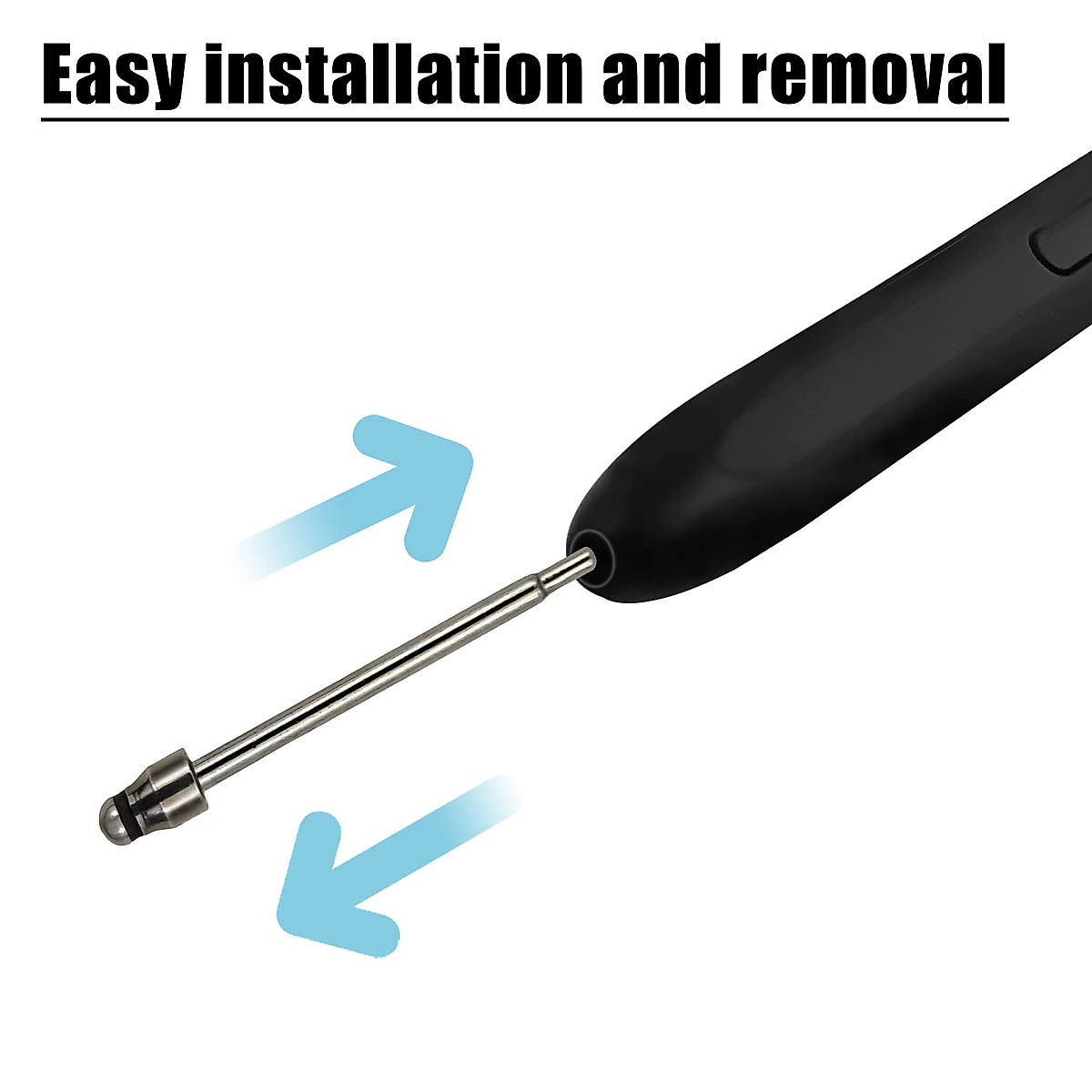 Stainless Ball Pen Tips Replacement Compatible with Samsung Galaxy S Pen Fold Edition Stylus Pen, No Wear Out Z Fold 4/3 Backup Pencil Nibs,2 Pcs