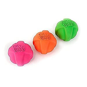 Hartz Dura Play Bacon Scented Squeak Ball Dog Toy for Small Breeds, 3 Pack