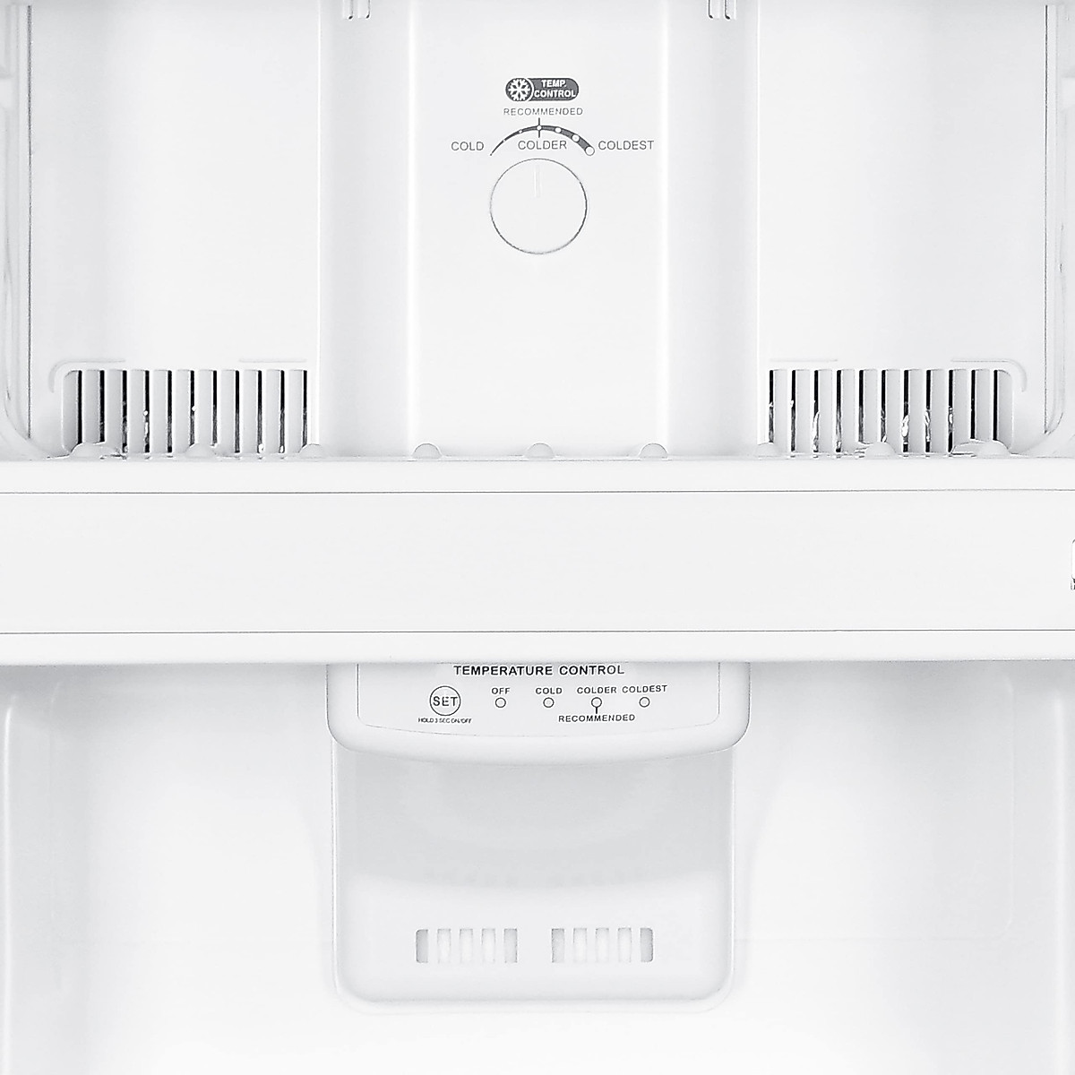 Magic Cool MCR10SI Apartment Refrigerator Freestanding Slim Design Full Fridge with Top Freezer for Condo, House, Small Kitchen Use, Metallic