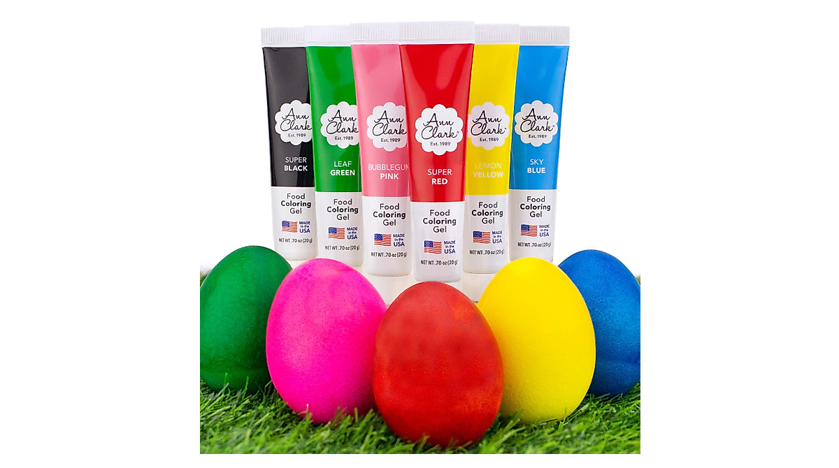 Ann Clark Vibrant Food Coloring Gel & Easter Egg Dye - 6 Colors
