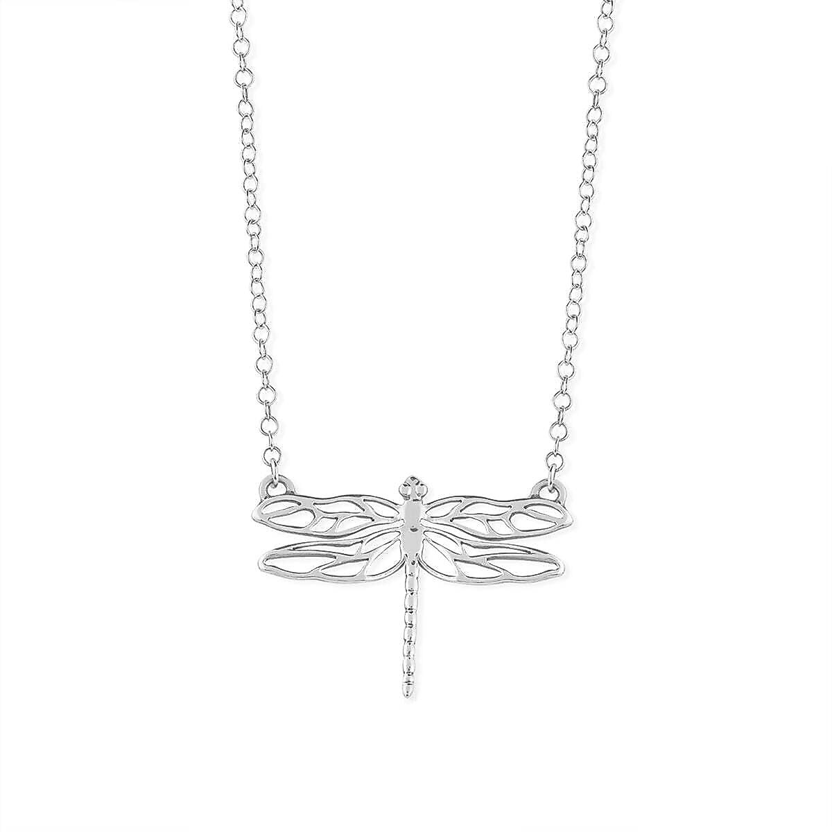 Boma Jewelry Sterling Silver Dragonfly Necklace, 16 inches