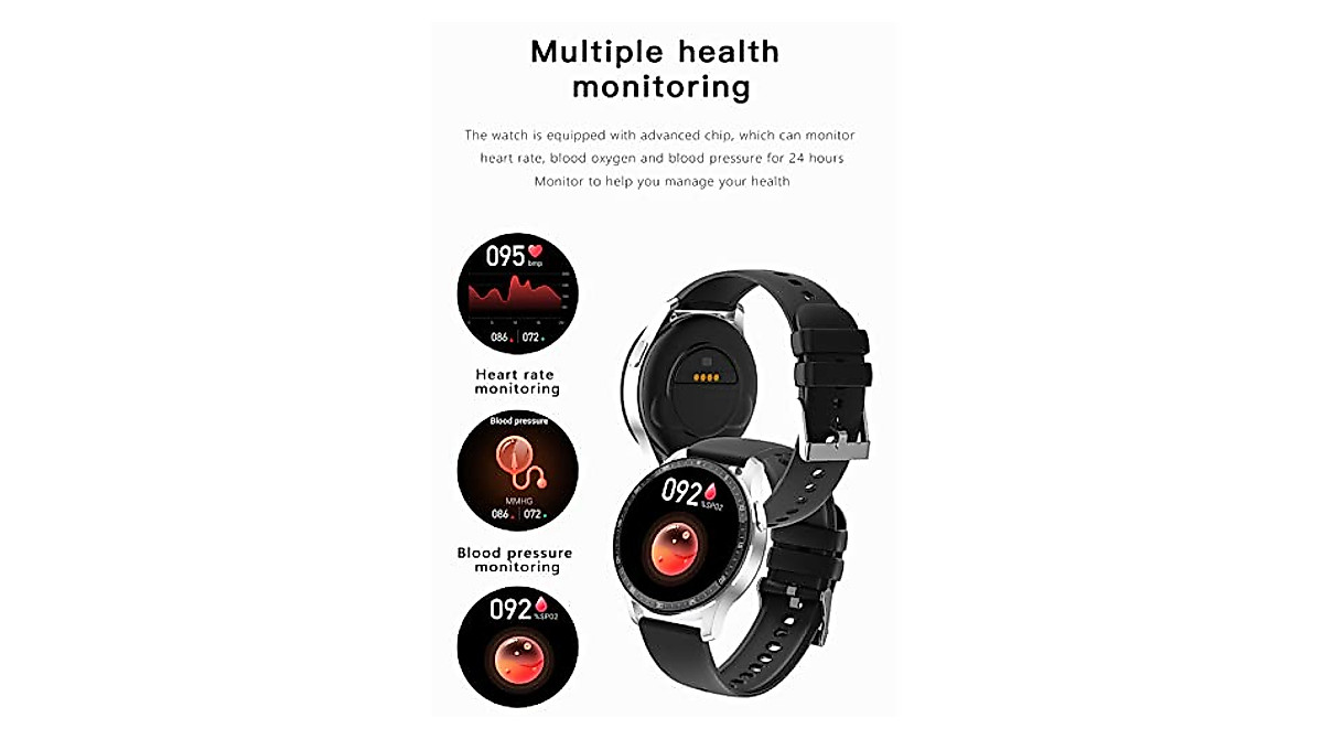HYDZXINGW 2-in-1 Smart Watch with Earbuds | Fitness & Health Monitoring