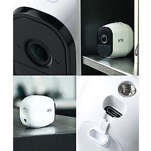 Arlo VMC4030-100NAR PRO Add-on Camera, White (Renewed)