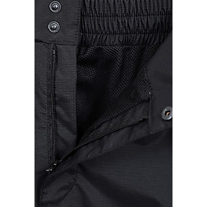 Mountain Warehouse Downpour Mens Waterproof Rain Pants - for Black Large