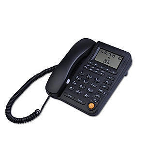 KerLiTar LK-P017B Call Center Corded Phone with Caller ID Receiver and Monaural Headset Noise Canceling Microphone