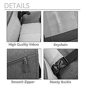 OIWAS 15.6 Inch Messenger Bag for Men/Women Crossbody Travel Satchel Bags Laptop Shoulder Bag Large Briefcase Computer Work College Grey