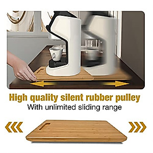 Appliance Sliders for Kitchen Appliances, Sliding Tray for Coffe Maker, Espresso Coffee Machine, Air Fryer, Kitchen Stand Mixer, Toaster, Kitchen Sliders for Counter (9.5” X 13.8”)