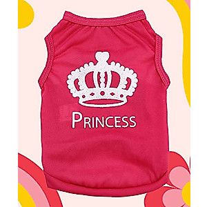 6 Packs Girl Dog Clothes Small Puppy Dog Shirts for Small Dogs Girls Chihuahua Clothes Yorkie T Shirt Female Dog Clothes