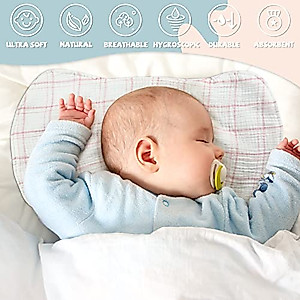 MUKIN Baby Burp Cloths - Neutral 100% Cotton Burping Cloth Set for Babies. Burp Rags, Burp Clothes for Newborn Unisex Baby Boy&Girl. Soft Absorbent Breathable Baby Spit Up Rags