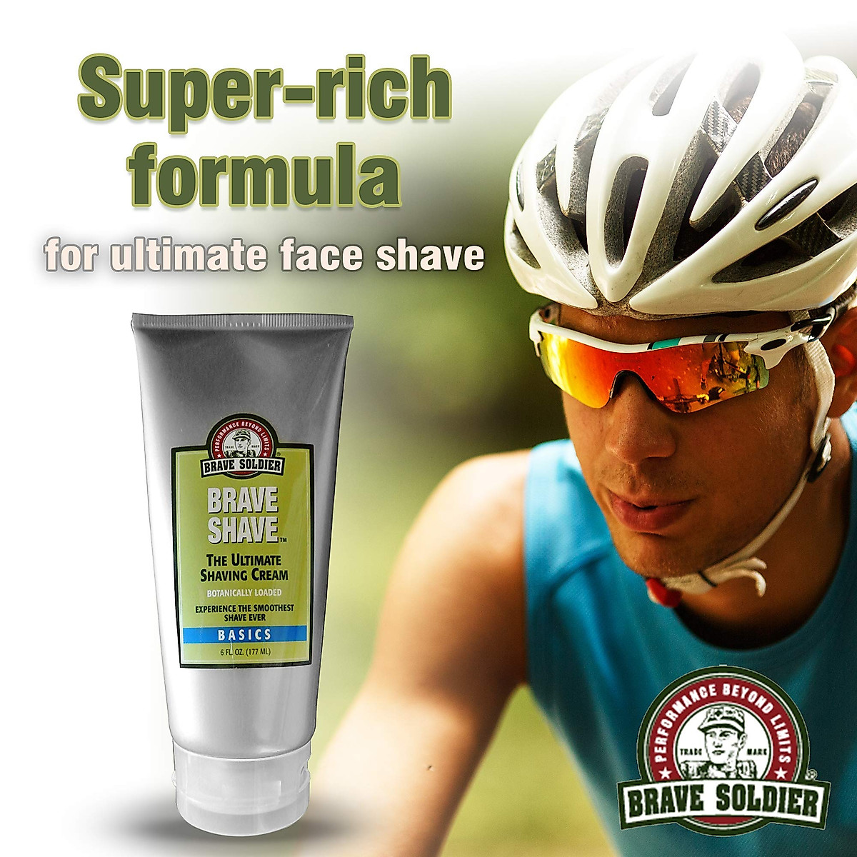 Brave Soldier, Brave Shave Ultimate Shaving Cream, Loaded with natural ingredients, safe for both men and women 6 fl. oz, 177ml